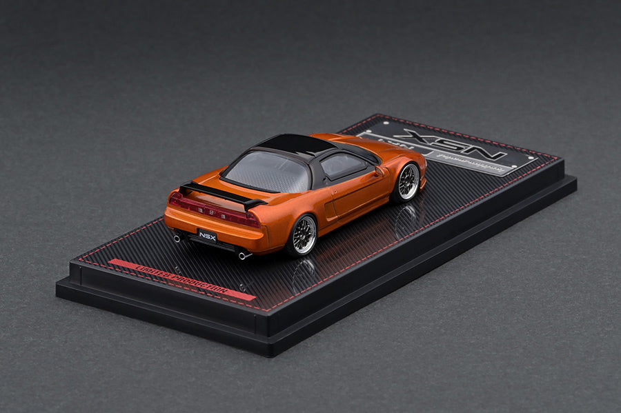 IGNITION MODEL IG 1:64 Honda NSX NA1 Orange Metallic / BBS LM IG1942 ...